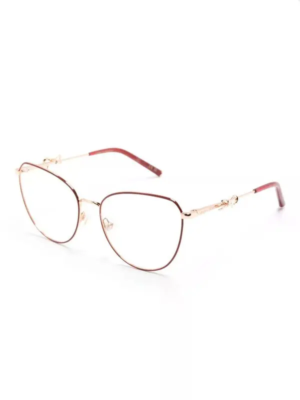 Carolina Herrera Bow-embellished Butterfly-frame Glasses - Red
