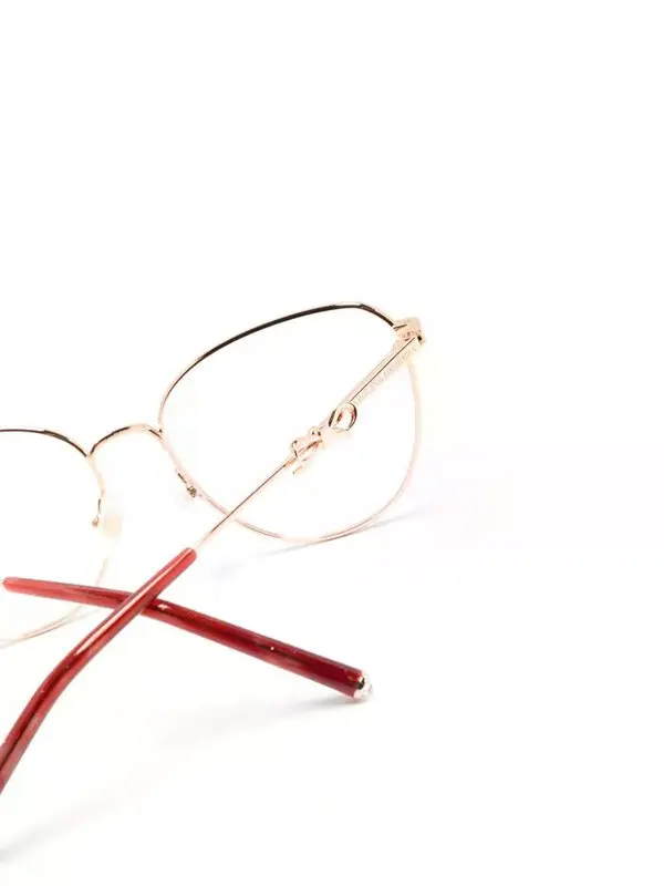 Carolina Herrera Bow-embellished Butterfly-frame Glasses