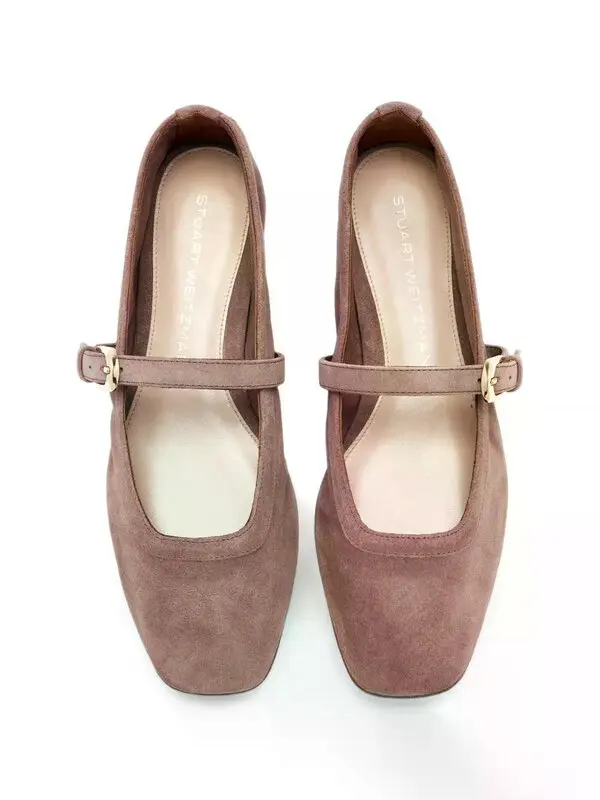 STUART WEITZMAN Sai Suede Ballet Flats