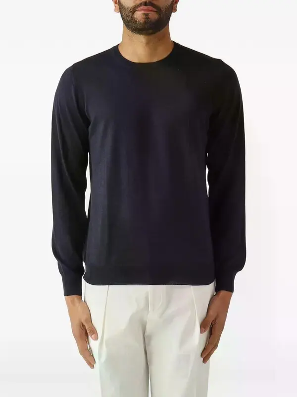 GRAN SASSO Crew-neck Long-sleeve Sweater