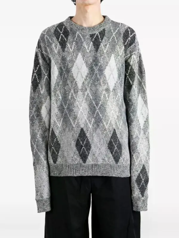 ERL Argyle-knit Sweater