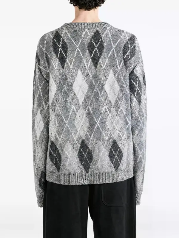 ERL Argyle-knit Sweater