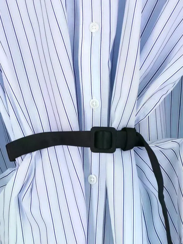 Vaquera Belted Vertical-stripe Shirt