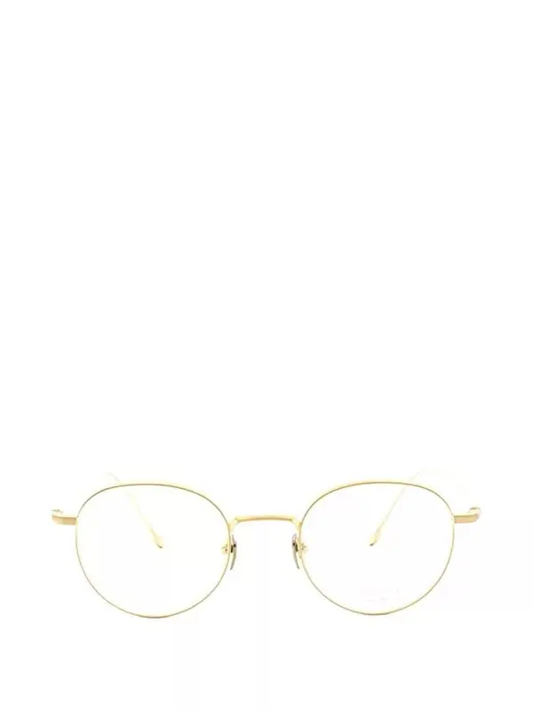 MASUNAGA Round-frame Glasses - Gold