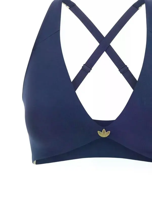 Adidas Logo-plaque Cross-back Sports Bra