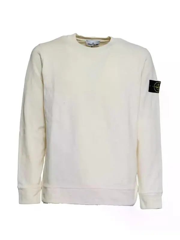 Stone Island Logo-patch Silk Sweater - Neutrals
