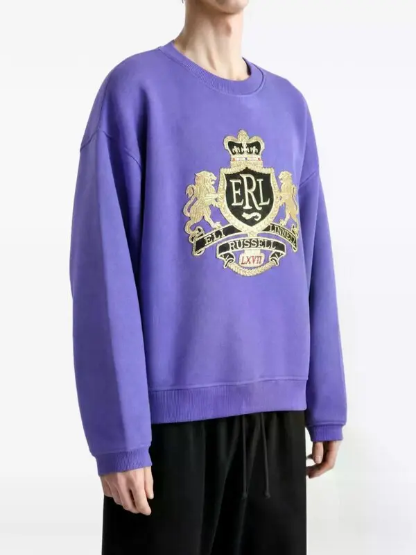 ERL Crest-patchwork Sweater