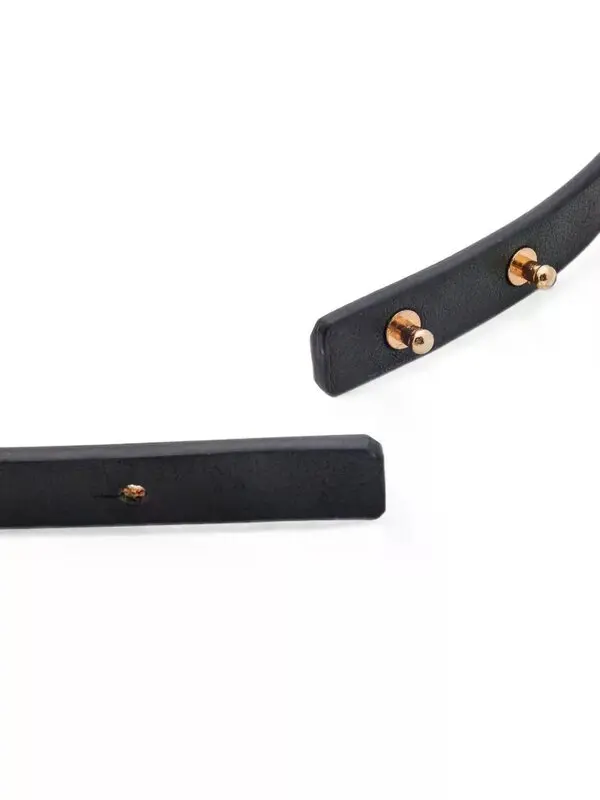 Carolina Herrera Calla Lily Leather Belt