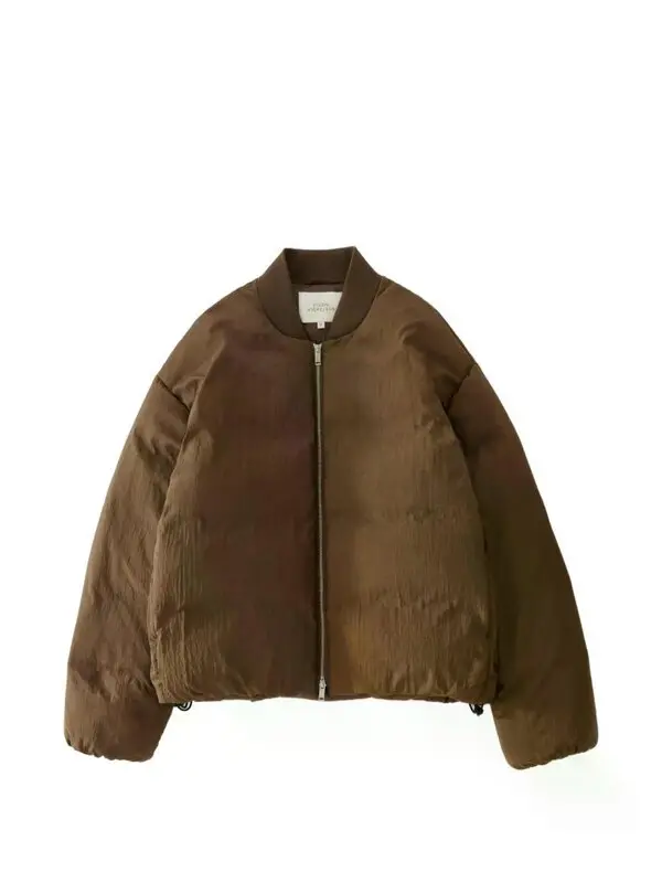Studio Nicholson Frye Crinkle-effect Bomber Jacket - Brown