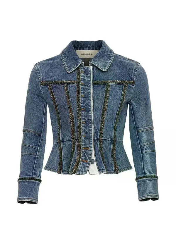 Hellessy Kai Braided-trim Denim Jacket