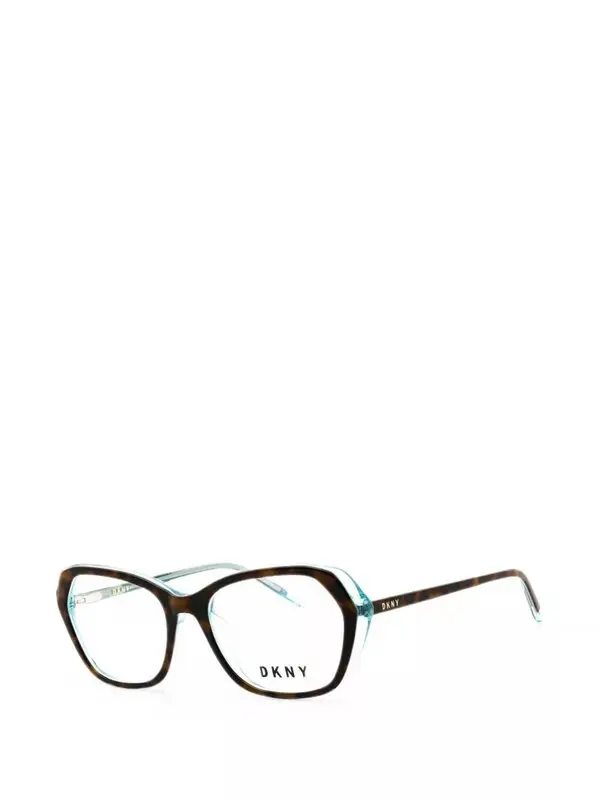 Dkny Tortoiseshell-effect Geometric-frame Glasses
