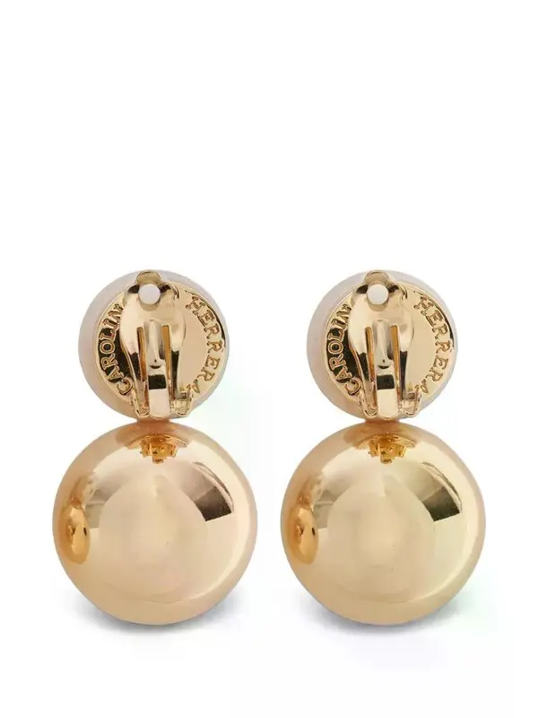 Carolina Herrera Faux-pearl Clip-on Earrings