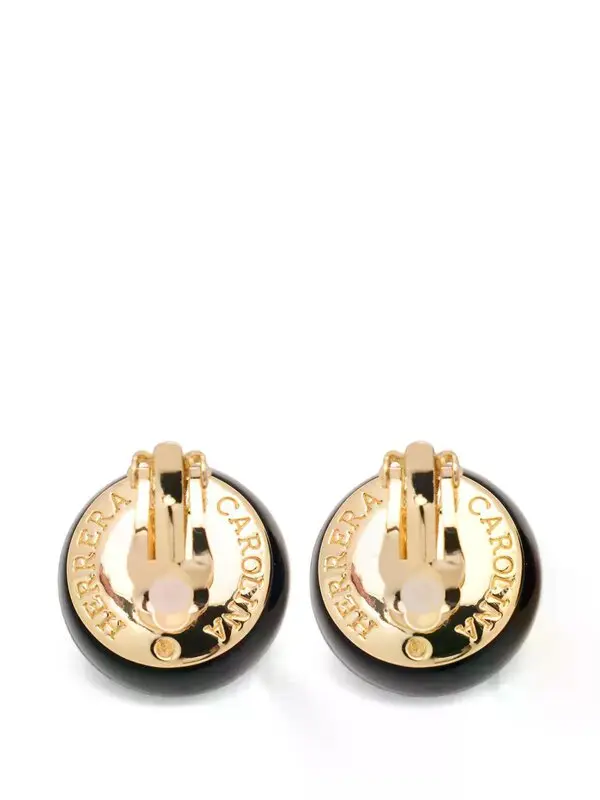 Carolina Herrera Ball Clip-on Earrings
