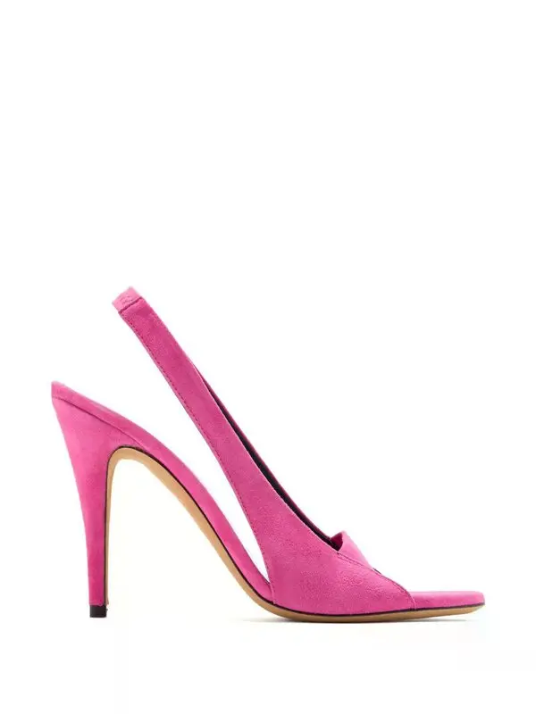 JUDE Ibis Suede Slingback Sandals - Pink