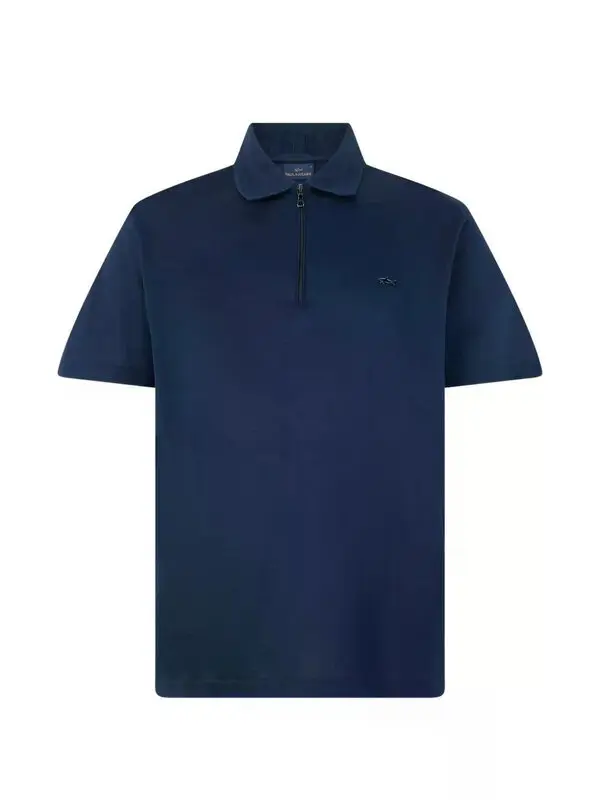 Paul & Shark Zip-fastening Short-sleeve Polo Shirt - Blue