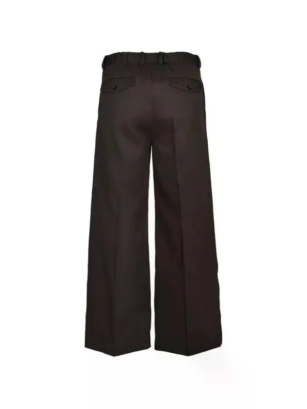 CEDARWOOD Pleated Bootcut Trousers