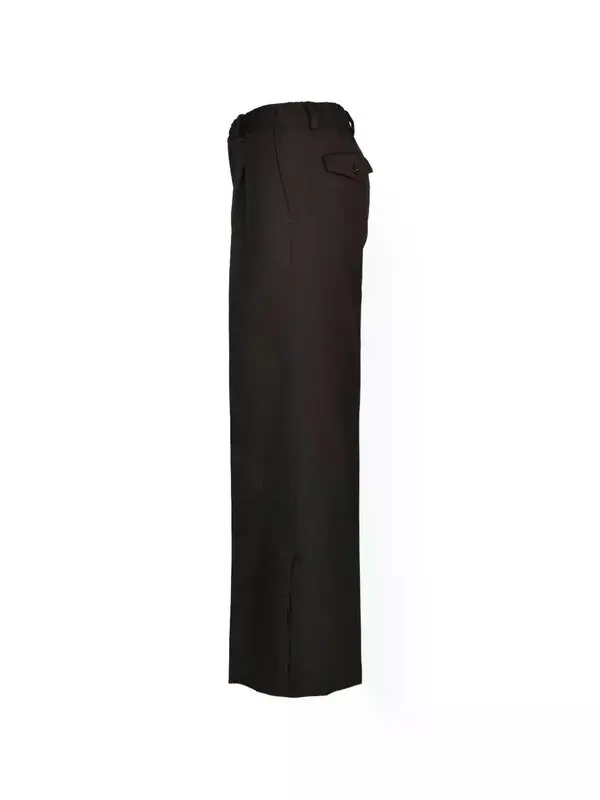 CEDARWOOD Pleated Bootcut Trousers