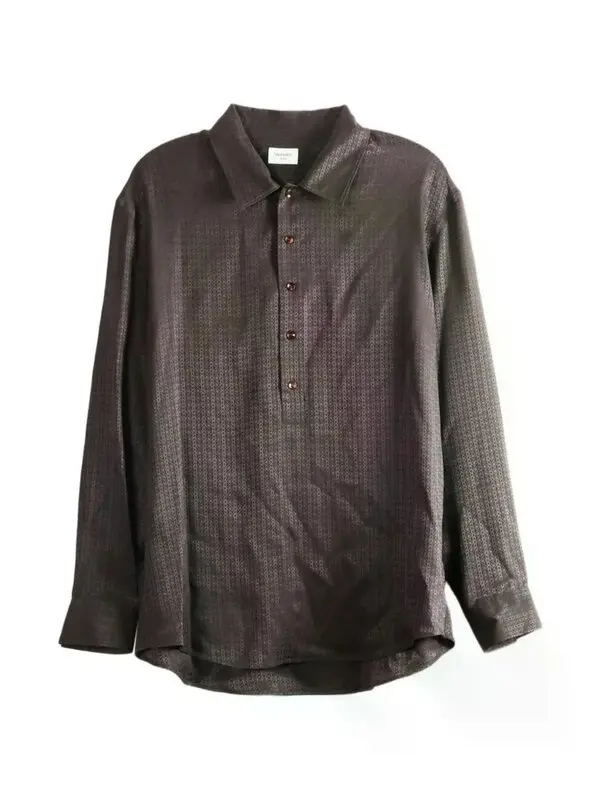Saint Laurent Jacquard Silk Shirt