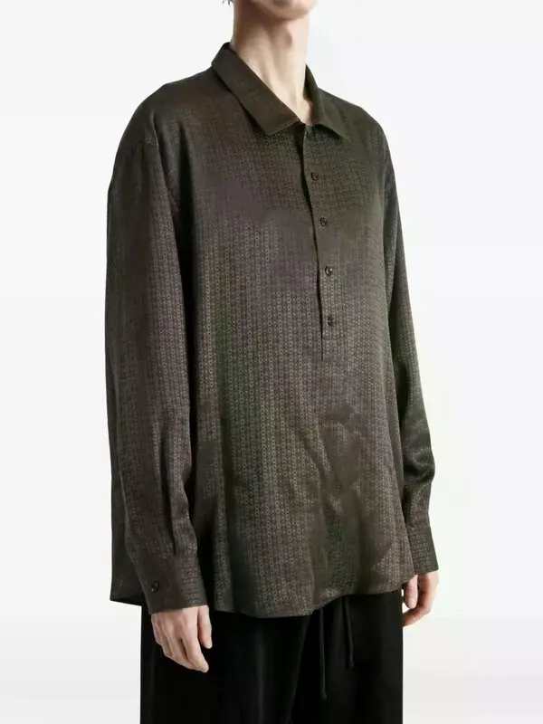 Saint Laurent Jacquard Silk Shirt