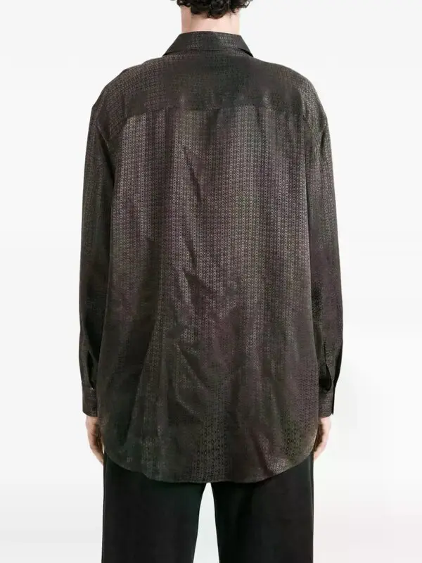 Saint Laurent Jacquard Silk Shirt