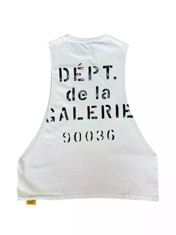 GALLERY DEPT. French Logo-print Tank Top - White