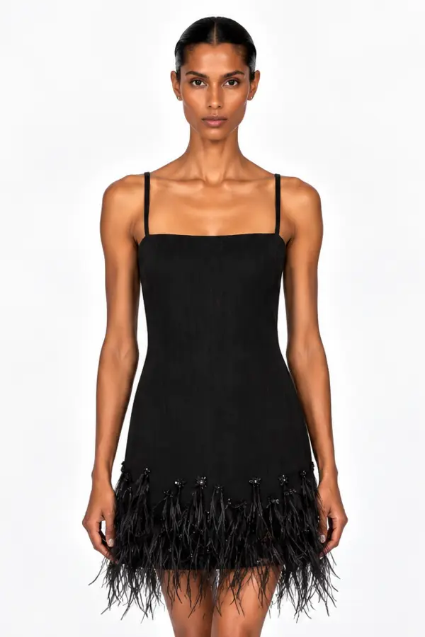 Azeeza Kavin Satin Mini - Black