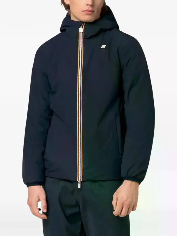 K-WAY Jack St Warm Reversible Hooded Coat - Blue