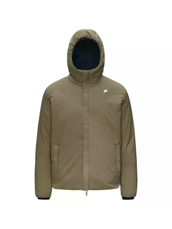 K-WAY Jack St Warm Reversible Hooded Coat - Blue