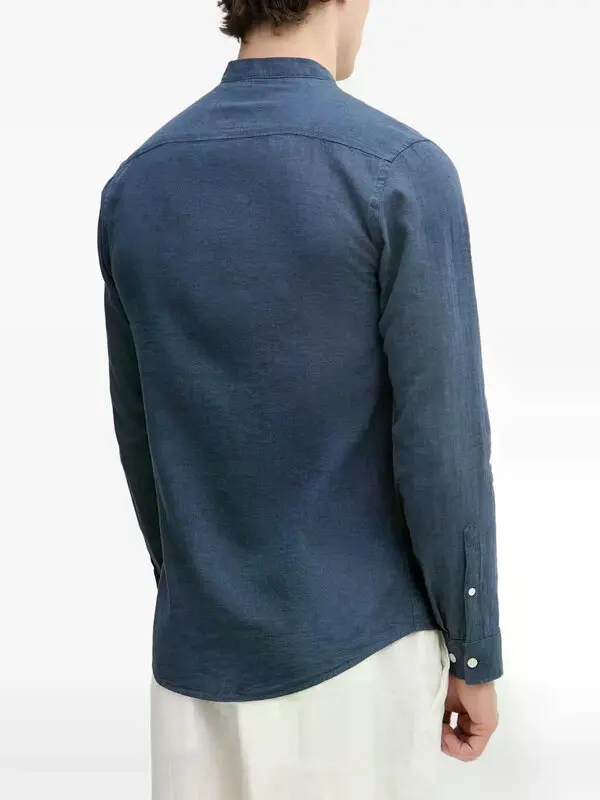 LINDBERGH Mandarin-collar Long-sleeve Shirt
