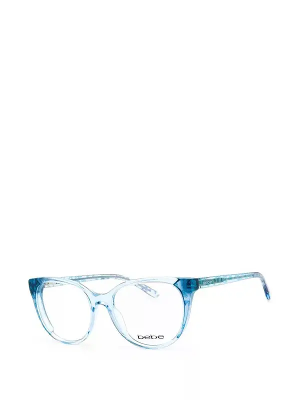 Bebe Animal-print Cat-eye Glasses - Blue