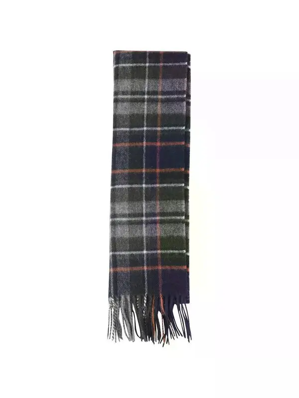 Barbour New Check Tartan Scarf - Blue