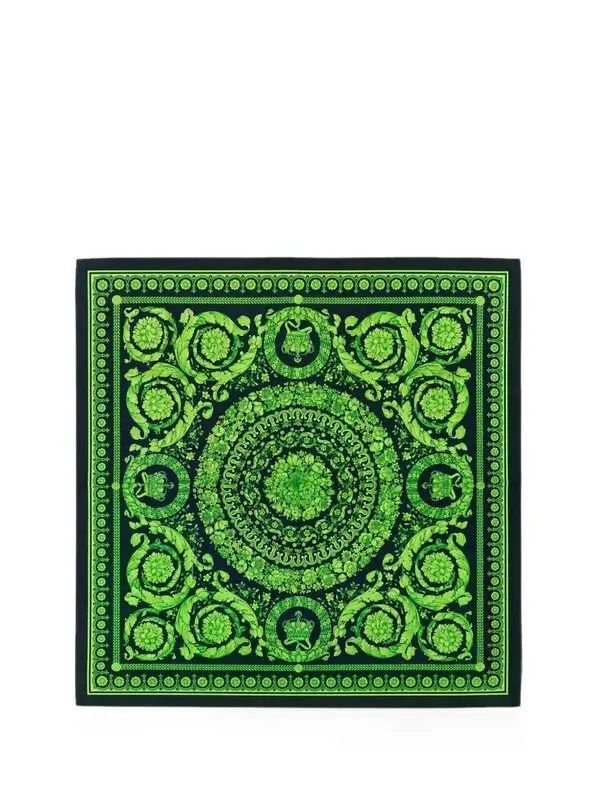 Versace Barocco-print Silk Scarf