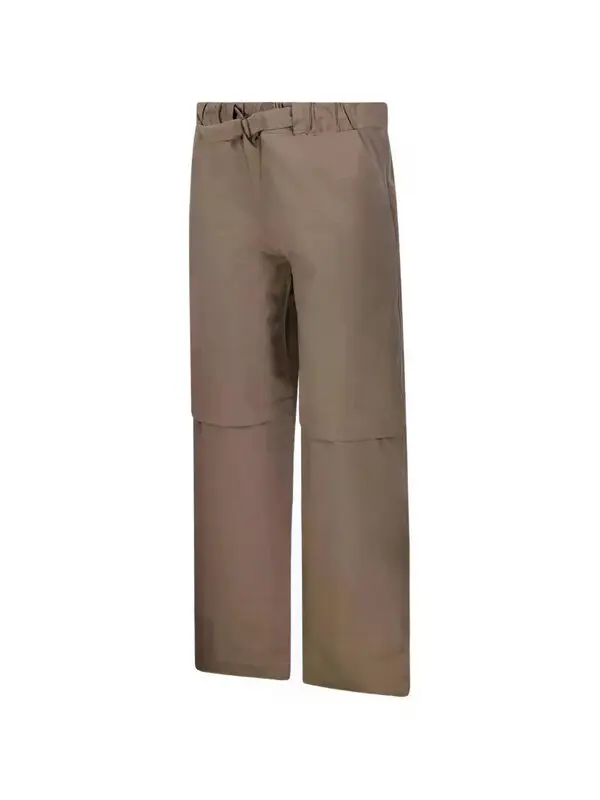 DARKPARK Belted Layered-knee Trousers - Neutrals