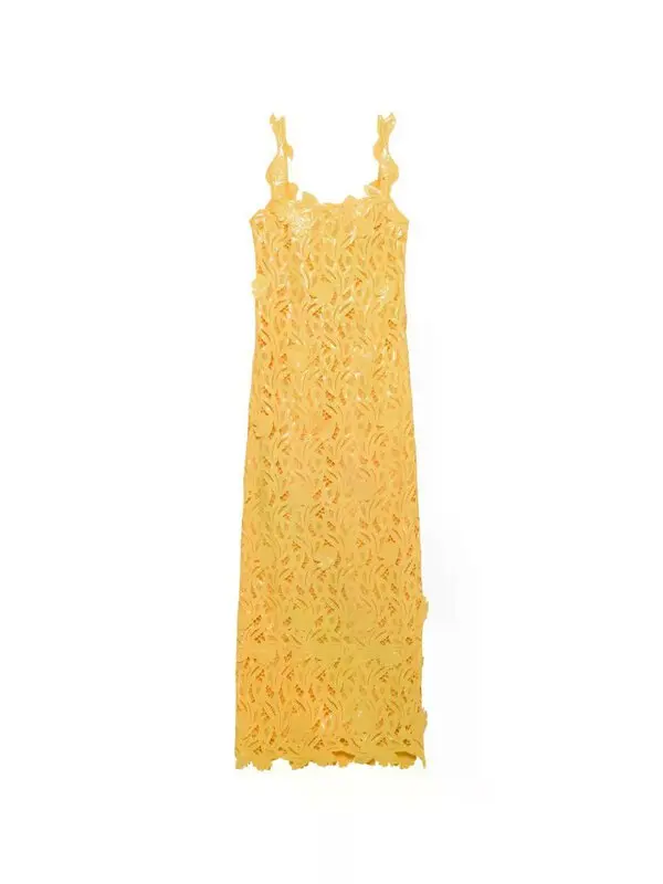 Simkhai Marenna Sequin-embroidered Slim-fit Maxi Dress - Yellow