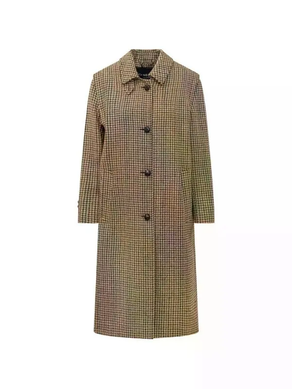 SCHNEIDERS Lena Houndstooth Coat - Brown