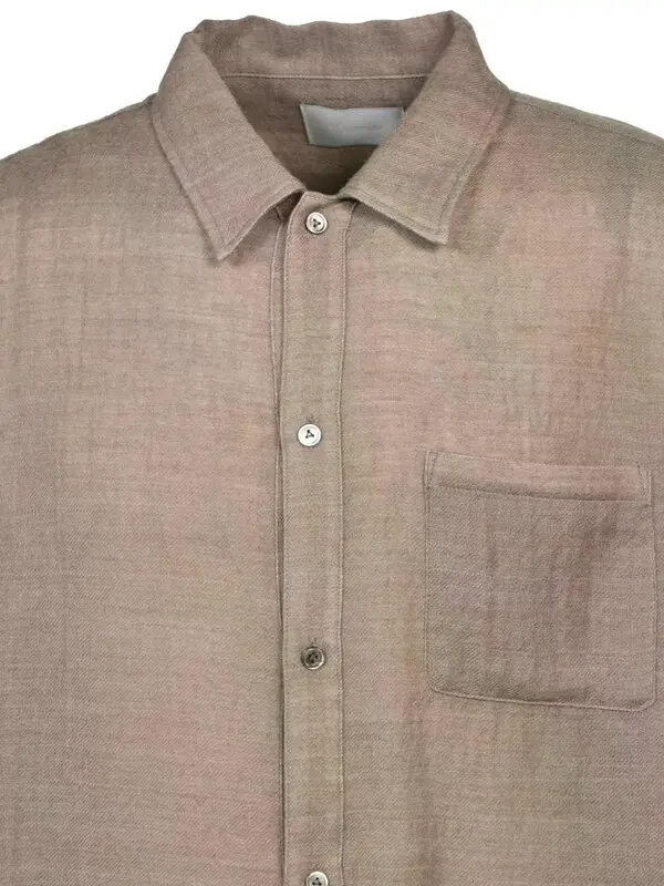 CEDARWOOD Chest-pocket Straight-hem Shirt