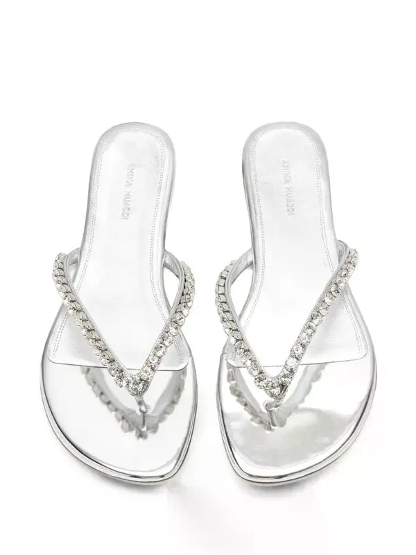 Amina Muaddi Gigi Crystal-embellished Sandals