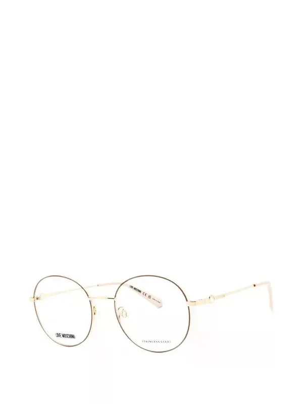 Moschino Round-frame Glasses - Gold