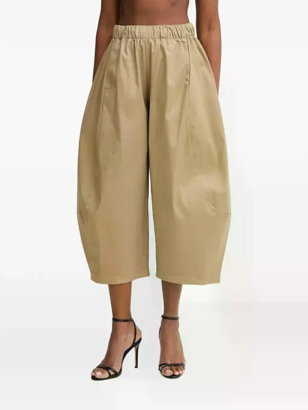 HAVEONE Elasticated-waist Balloon-leg Trousers - Neutrals