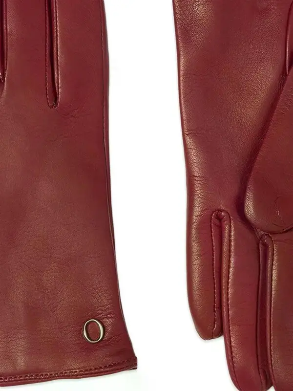 Orciani Logo-plaque Leather Gloves
