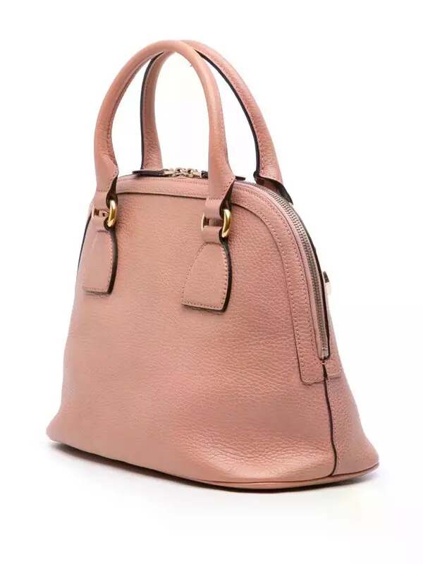 Gucci 2016-2026 Small Dollar Calfskin Gg Charm Dome Satchel - Pink