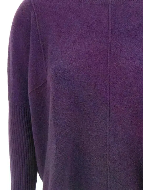 SWEET CASHMERE Bourna Ribbed-sleeve Sweater