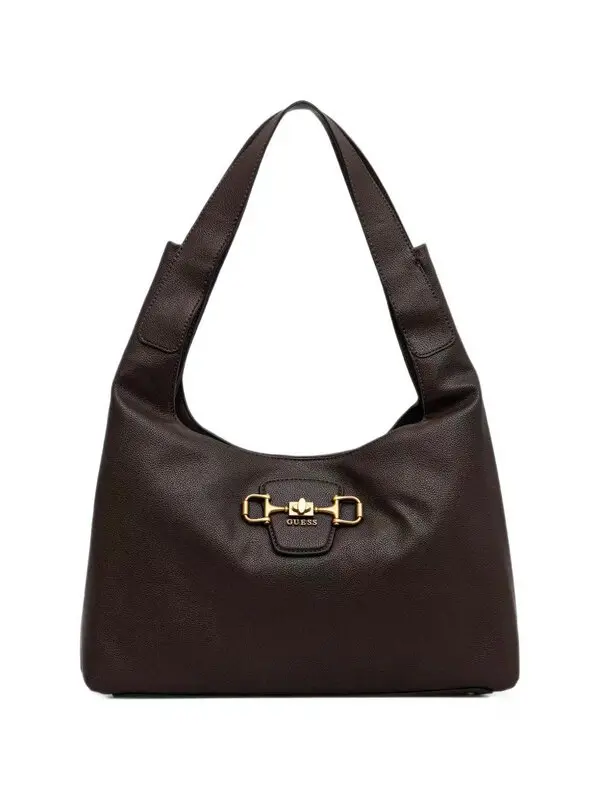 Guess Sunset Horsebit-detail Shoulder Bag - Brown