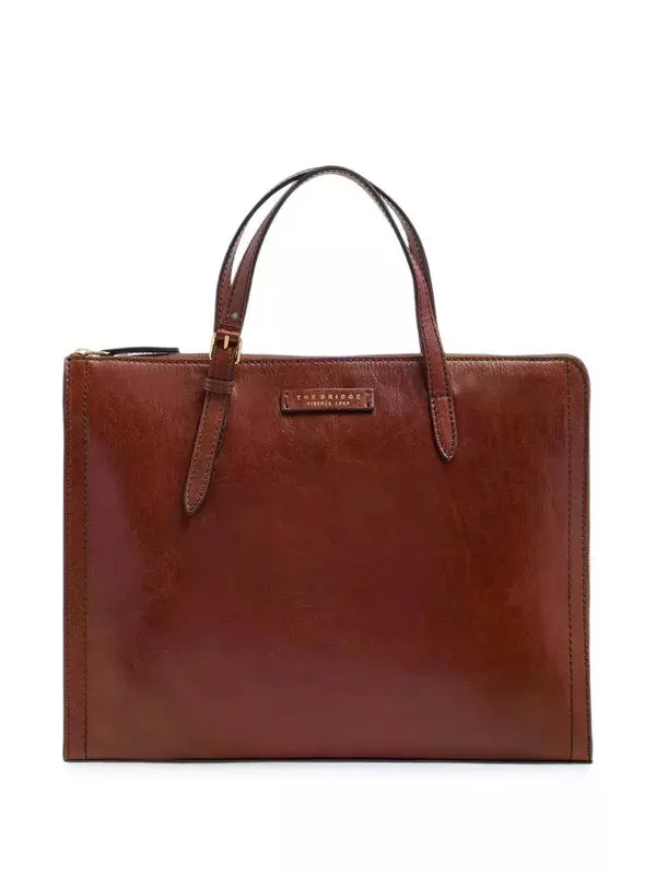 THE BRIDGE Monica Logo-plaque Laptop Bag