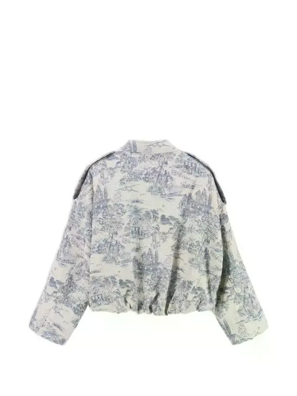 8PM Lahore Toile De Jouy Bomber Jacket