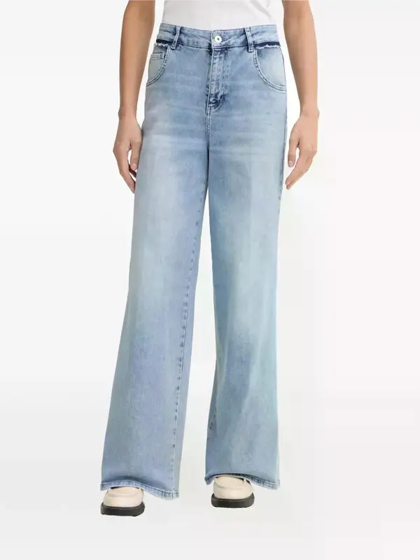 MARC AUREL Faded-wash Wide-leg Jeans