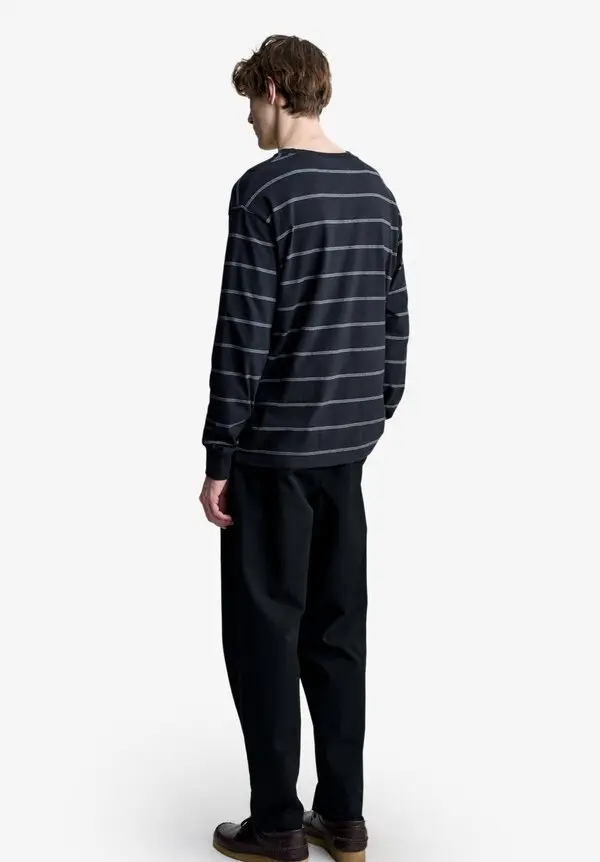 A.p.c. Hugo T-shirt Striped Long-sleeved T-shirt - Black