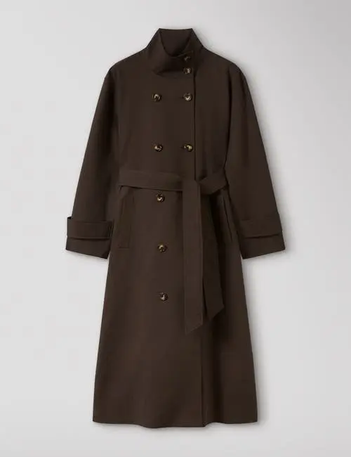 Whistles Funnel Neck Trench Coat