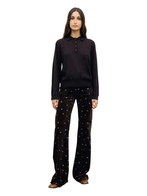 Gerard Darel Rebeca Merino Polo Collar Jumper