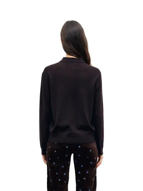 Gerard Darel Rebeca Merino Polo Collar Jumper